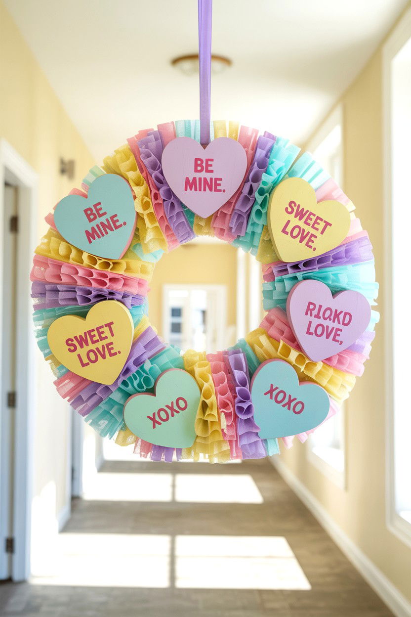 25 Deco Mesh Valentine's Day Wreath Ideas for Decor