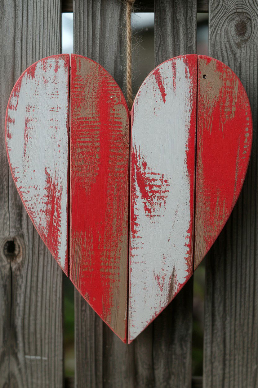 25 Valentine's Day Wood Sign Ideas for Rustic Home Decor