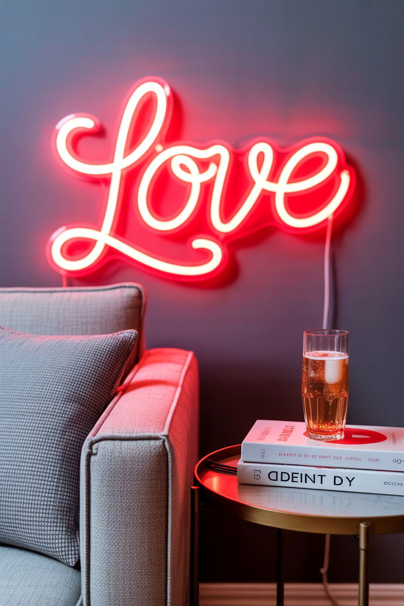 25 Bright Valentine's Day LED Sign Ideas for Decor
