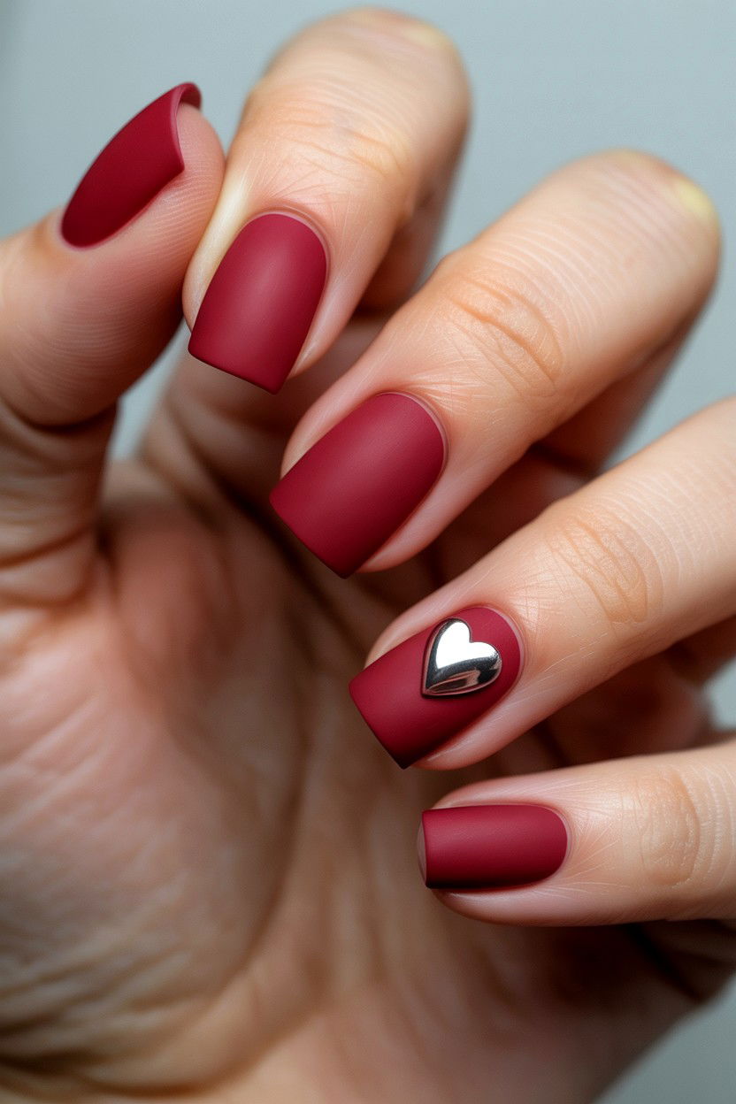 25 Romantic Red Valentine's Day Nail Ideas to Try