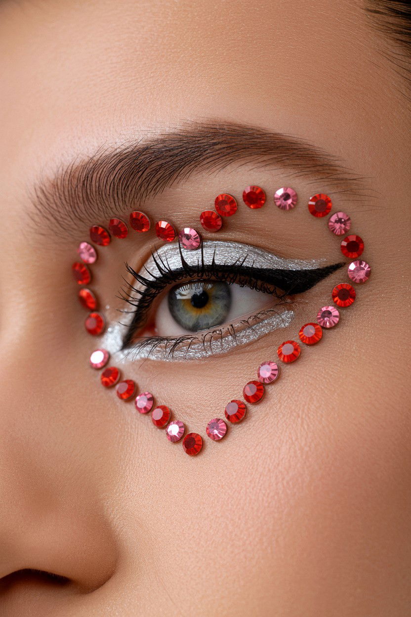 25 Stunning Heart Makeup Valentine's Day Ideas to Try