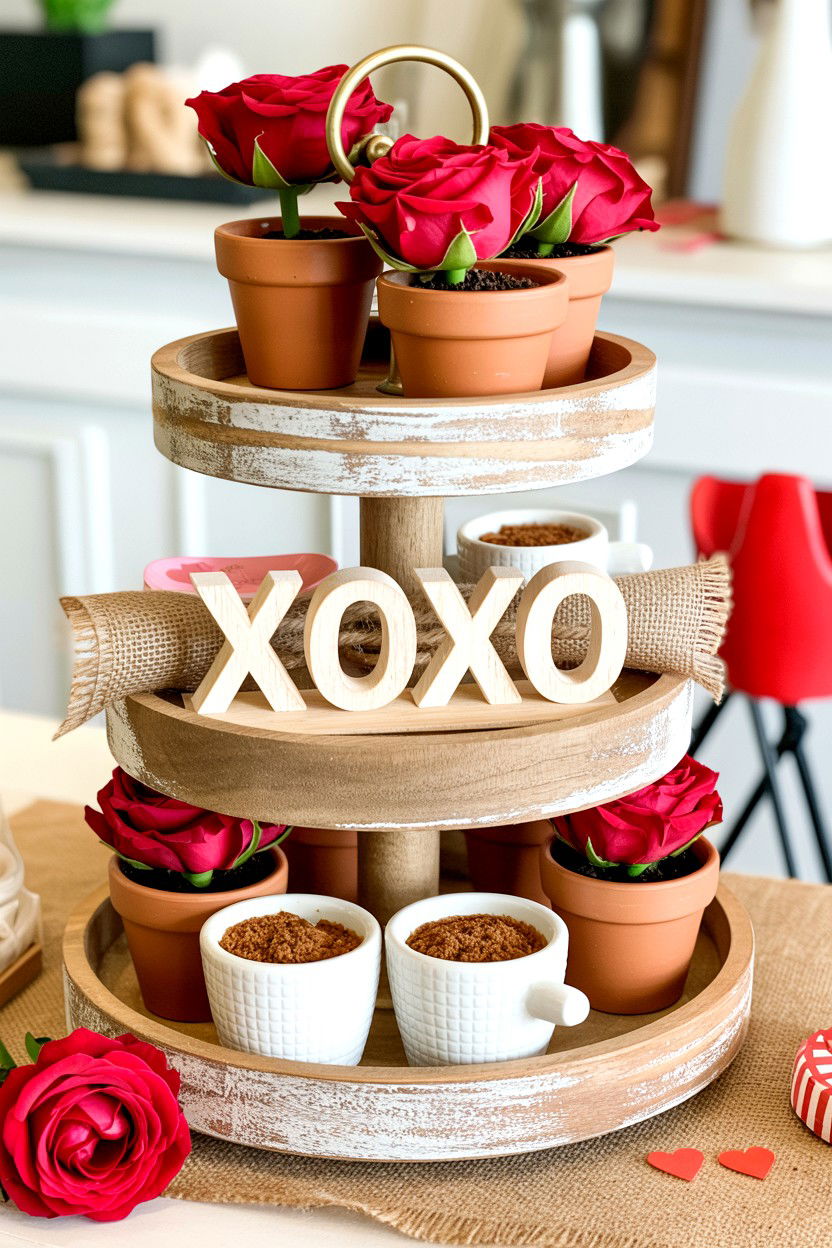 Top 25 Valentine's Day Coffee Bar Tiered Tray Ideas