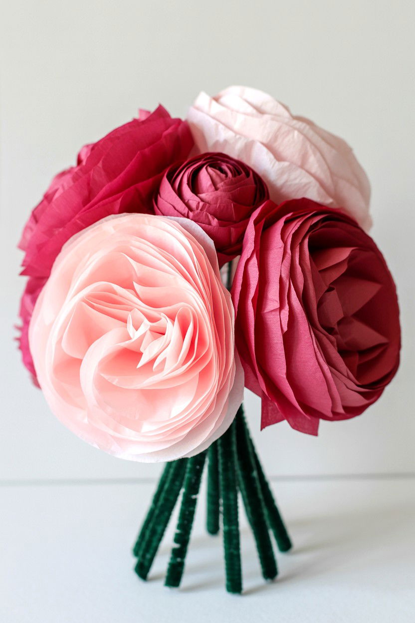 25 Fun Valentine's Day Tissue Paper Ideas for Kids Crafts